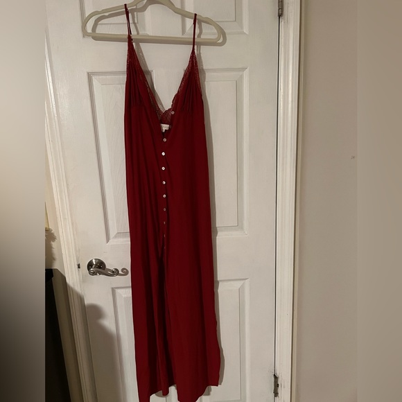 Love Stitch | Dresses | Red Button Down Maxi Dress | Poshmark